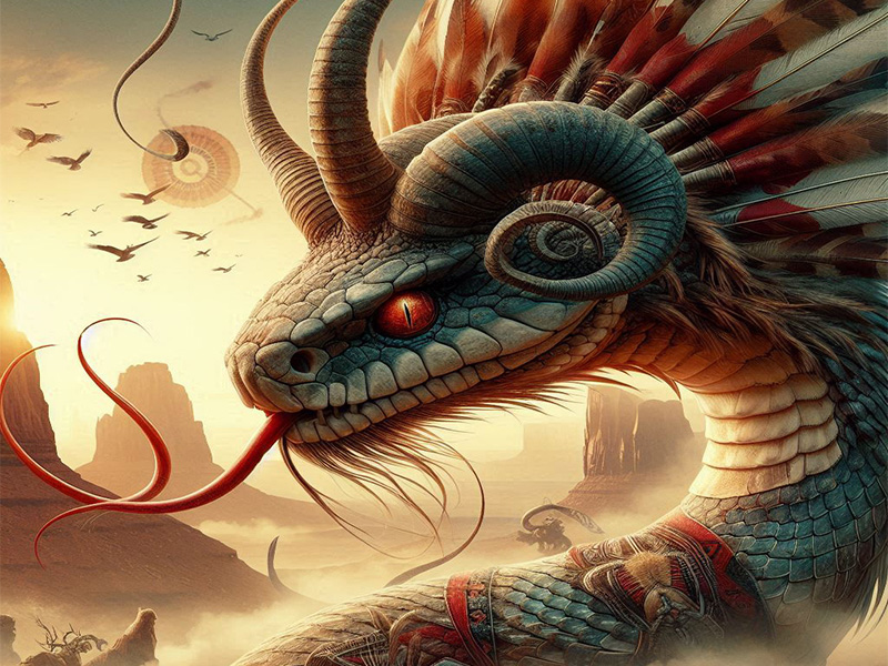 Serpente Cornuto, Mitologia nativi americani - Il bosco delle streghe